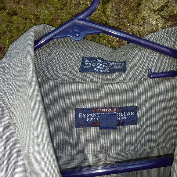 Boulevard | Shirts | Boulevard Expanding Collar For Tall Men | Poshmark